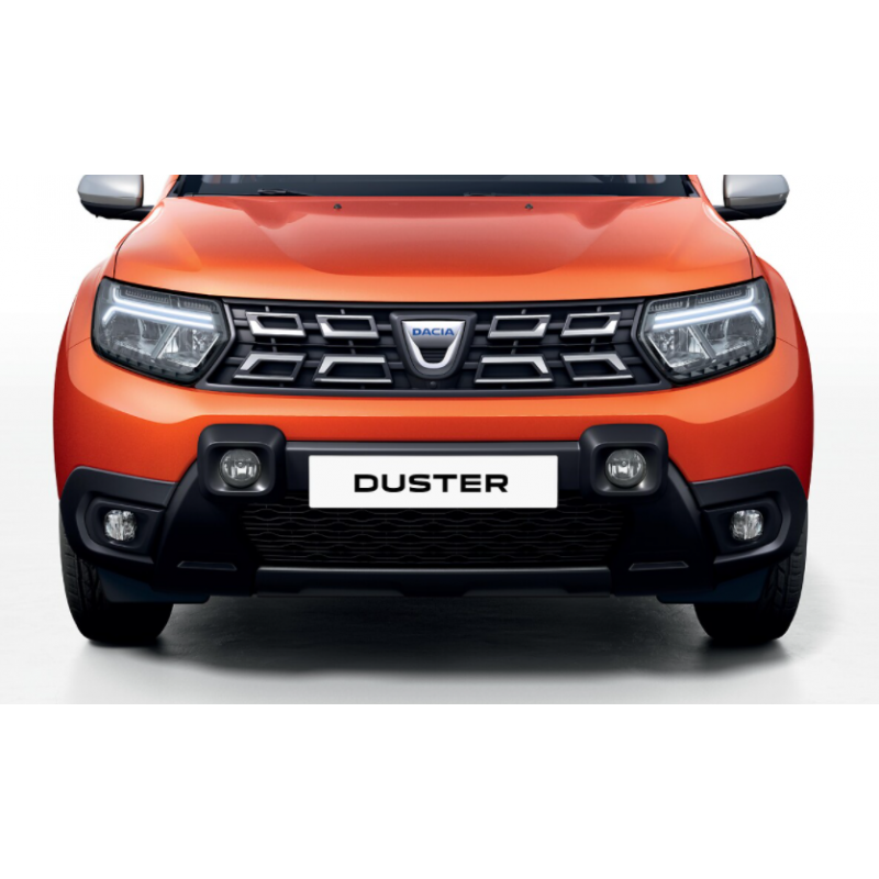 Protection frontale noire Dacia Duster 2 avec LED